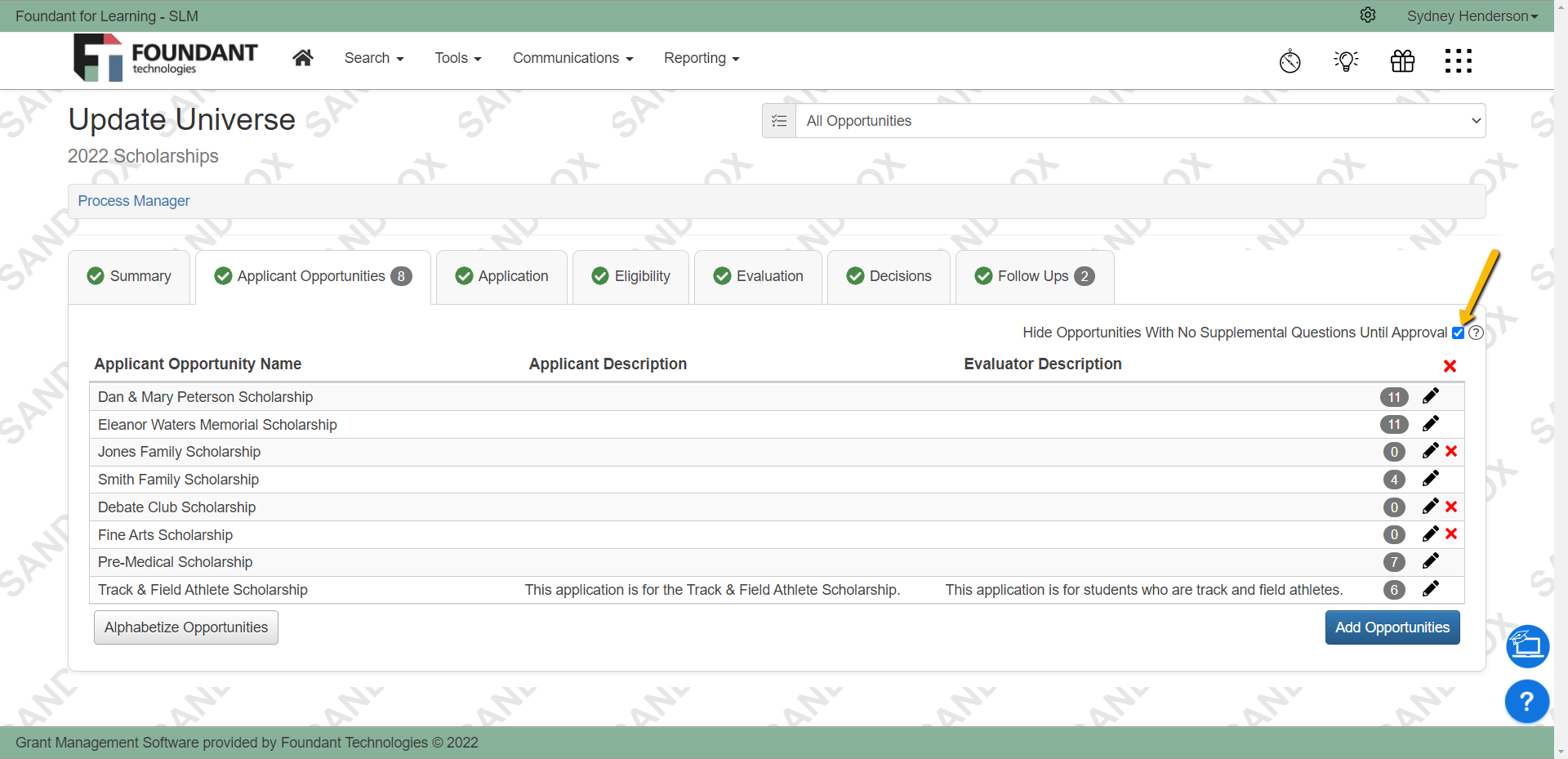 Universal Application: Confirmation Page Options – Foundant Technologies