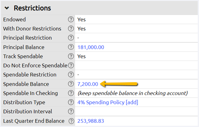 Spendable Balance – Foundant Technologies