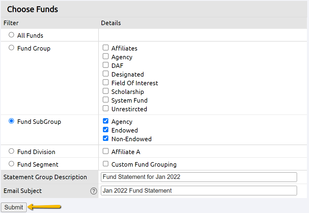 Run and Distribute Fund Statements – Foundant Technologies