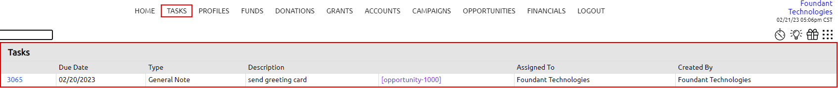 Add and Manage Tasks – Foundant Technologies
