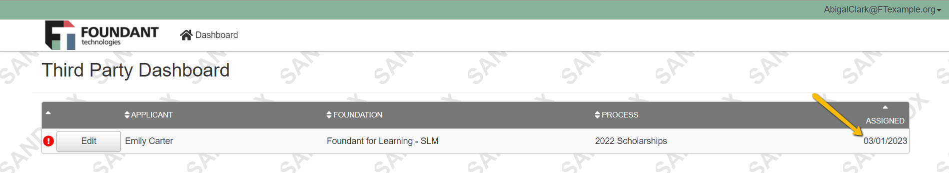 Universal Application: Third Party Dashboards – Foundant Technologies