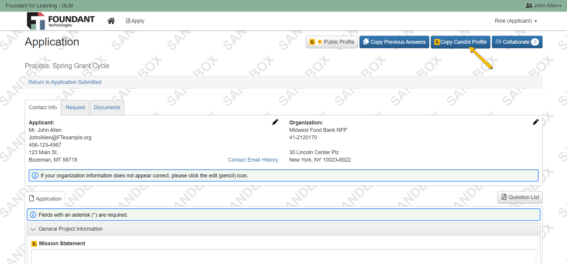 Candid for Grant Applications – Foundant Technologies