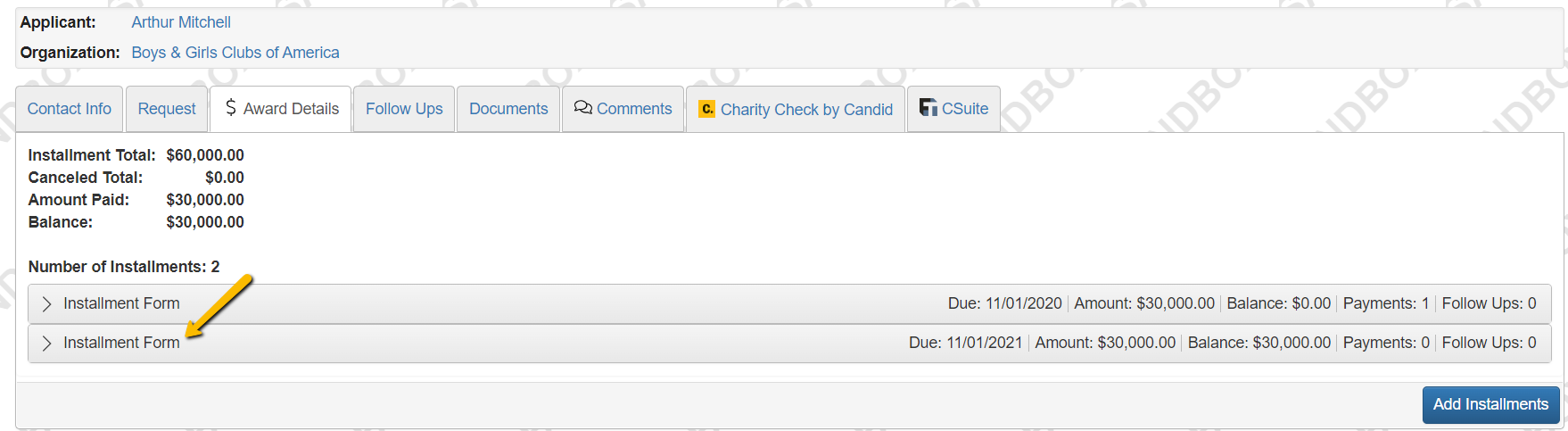 Credit a Payment – Foundant Technologies