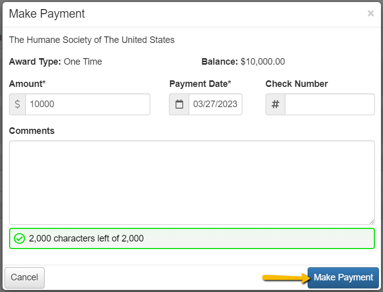 Enter a Payment – Foundant Technologies