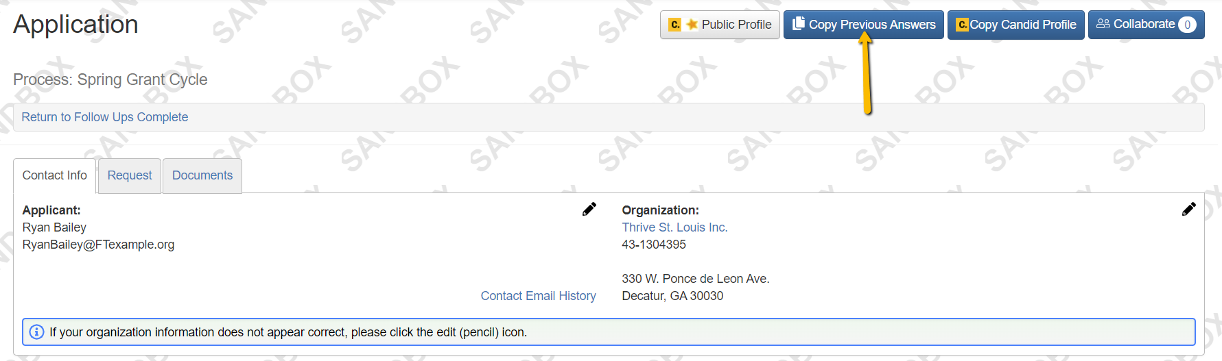 Applicant Tutorial - Copy Request – Foundant Technologies