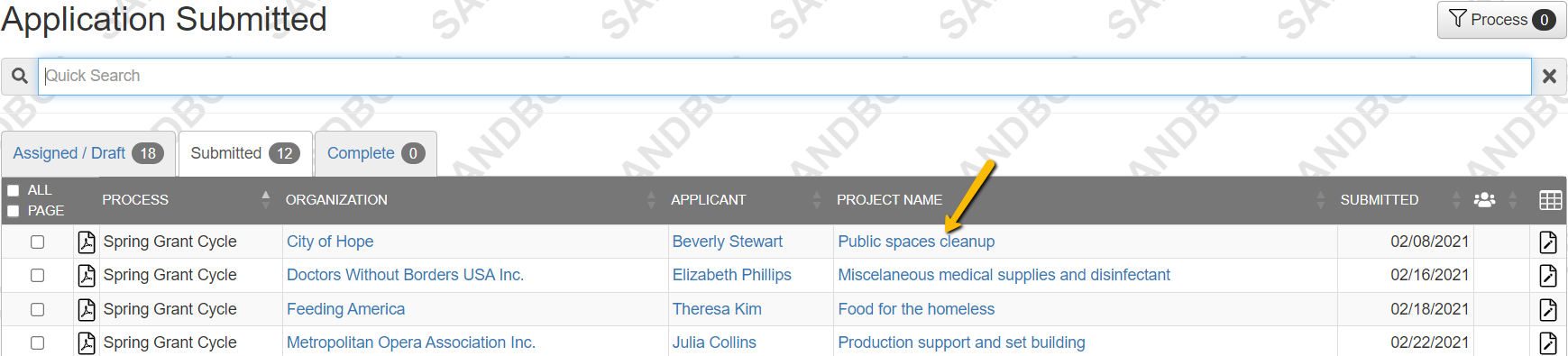 Revert the Status of a Request – Foundant Technologies
