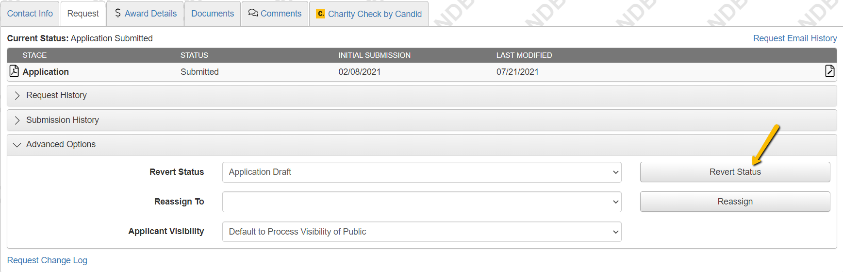 Revert The Status Of A Request Foundant Technologies 