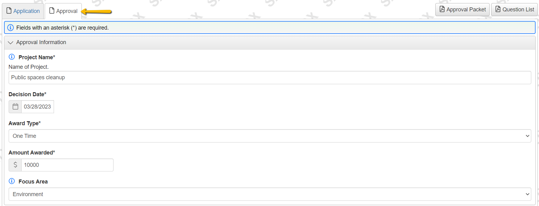 Approve a Request – Foundant Technologies