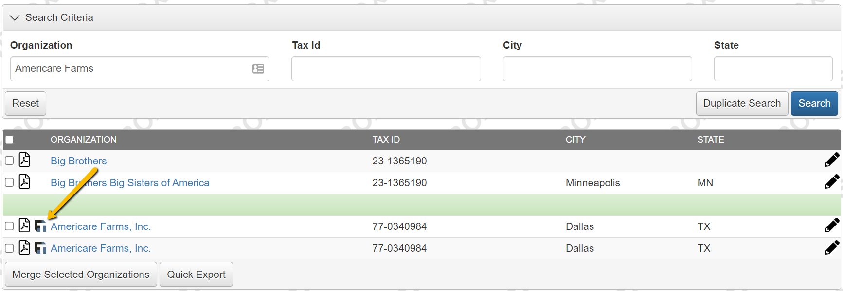 Merge Duplicate GLM Organizations Synced with CommunitySuite – Foundant Technologies