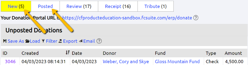Edit a Donation – Foundant Technologies