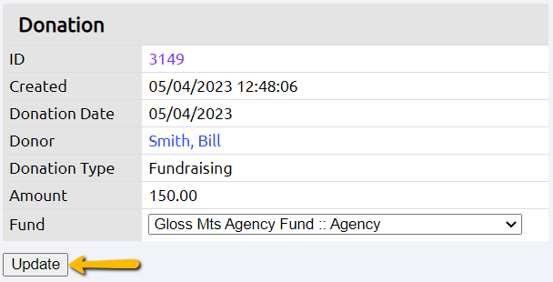 Edit a Donation – Foundant Technologies