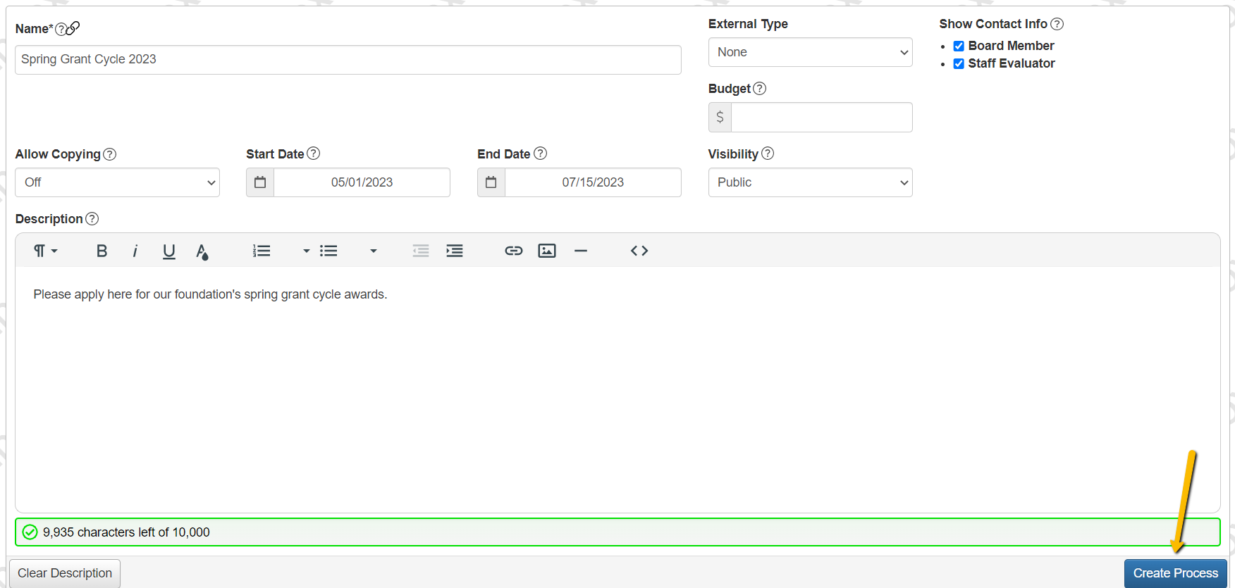 Add a New Process – Foundant Technologies
