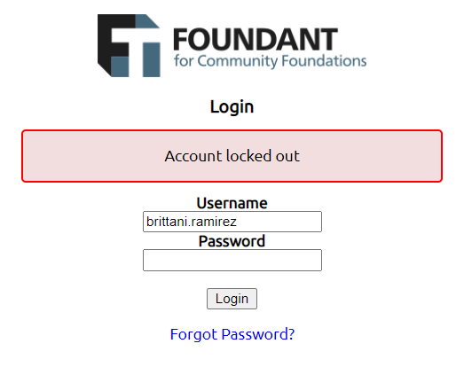User Passwords and Locked Accounts – Foundant Technologies