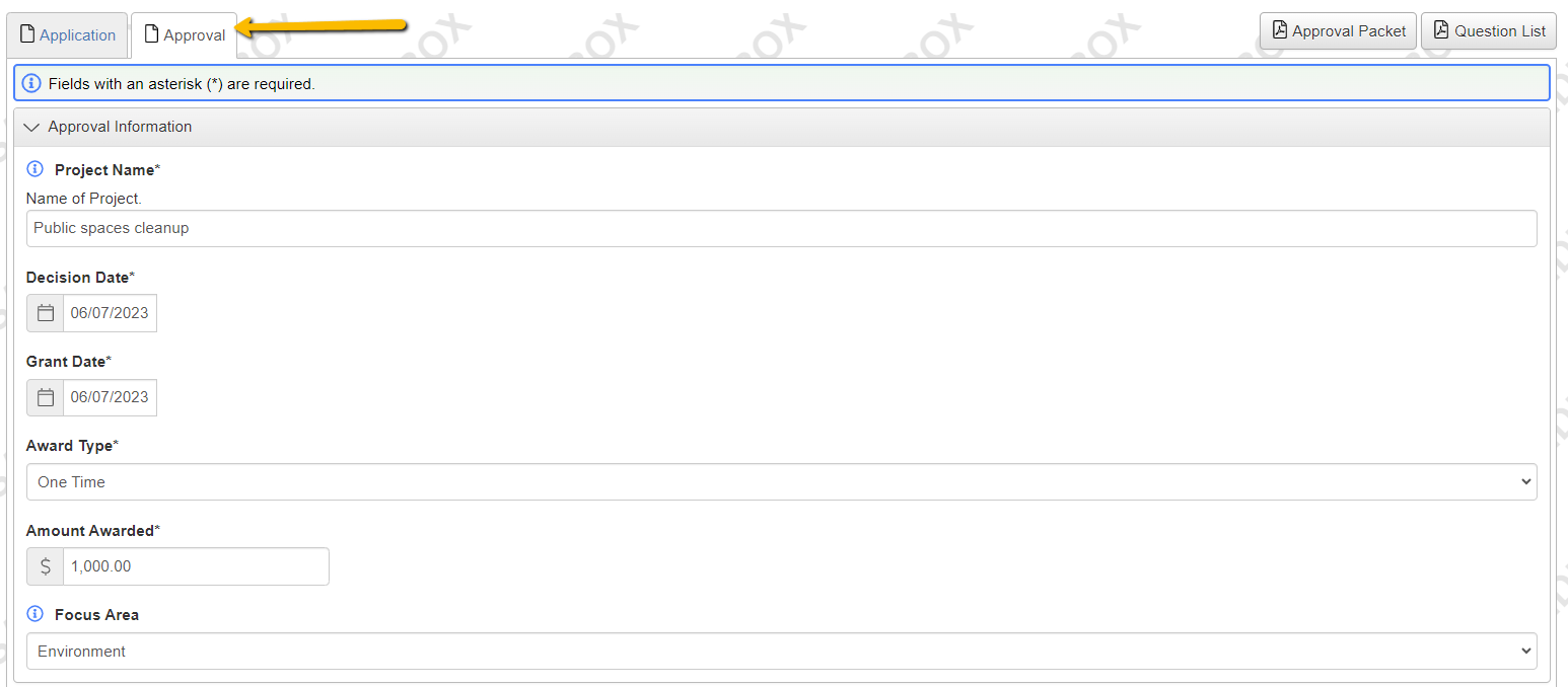 Approve a Request – Foundant Technologies