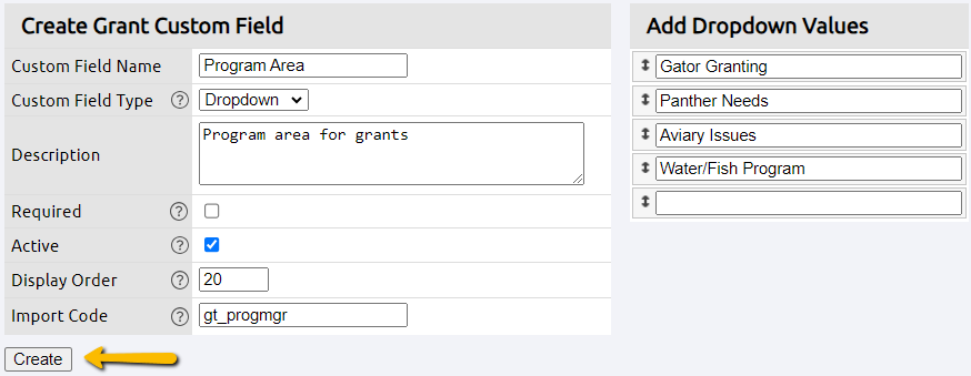 Custom Fields – Foundant Technologies