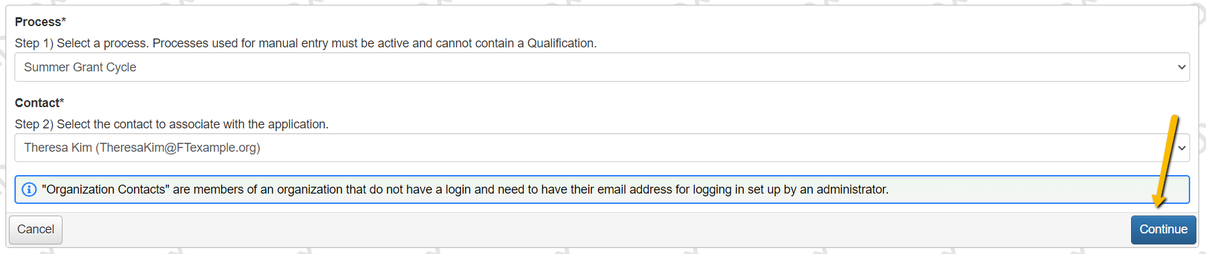 Manual Request Entry – Foundant Technologies