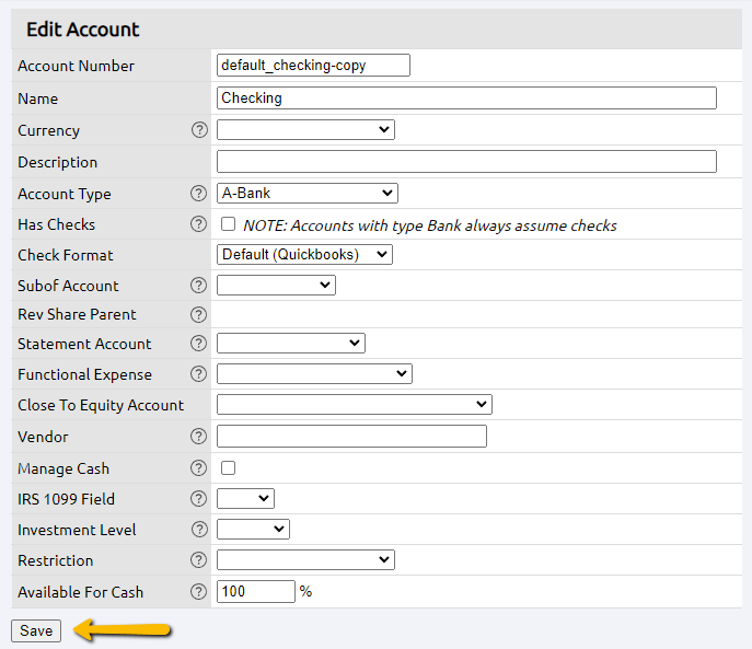 Create, Copy, and Edit an Account – Foundant Technologies