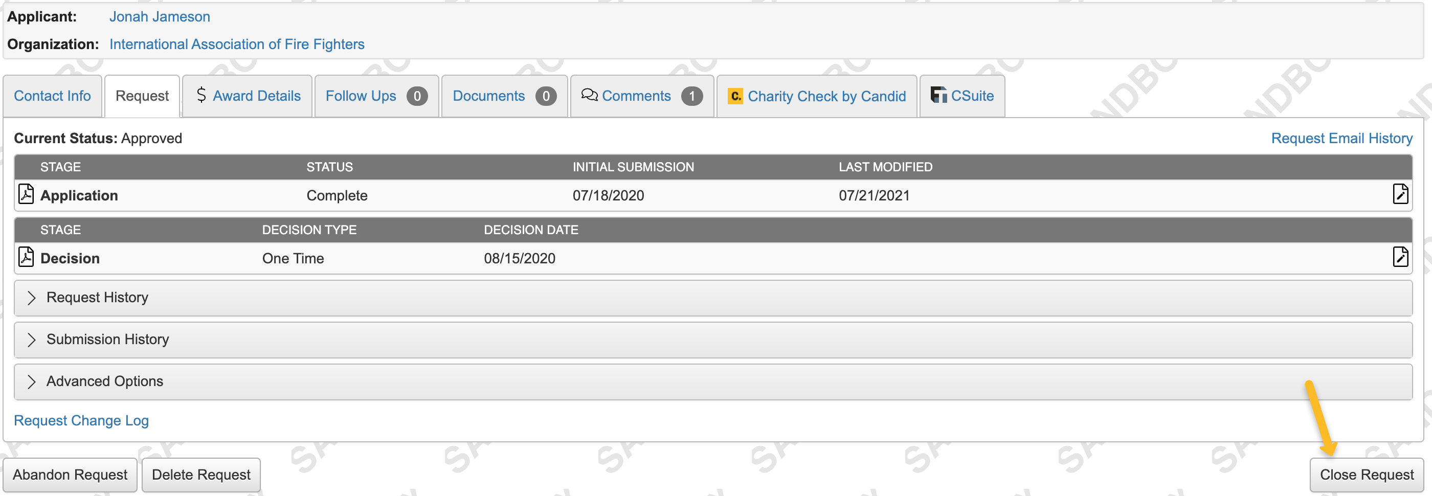 Close Requests – Foundant Technologies