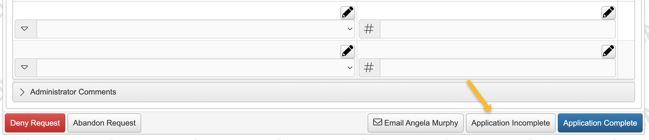 Mark LOI or Application Complete or Incomplete – Foundant Technologies
