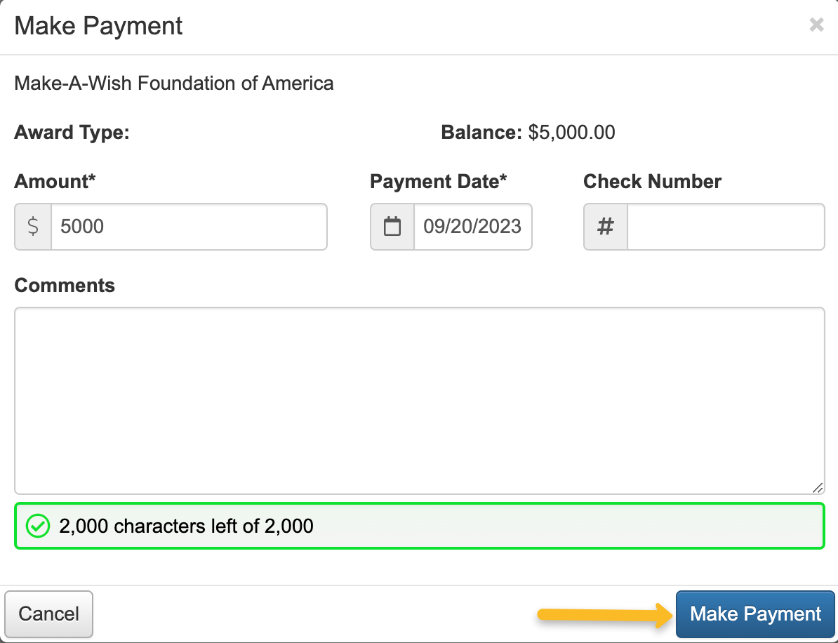 Enter a Payment – Foundant Technologies