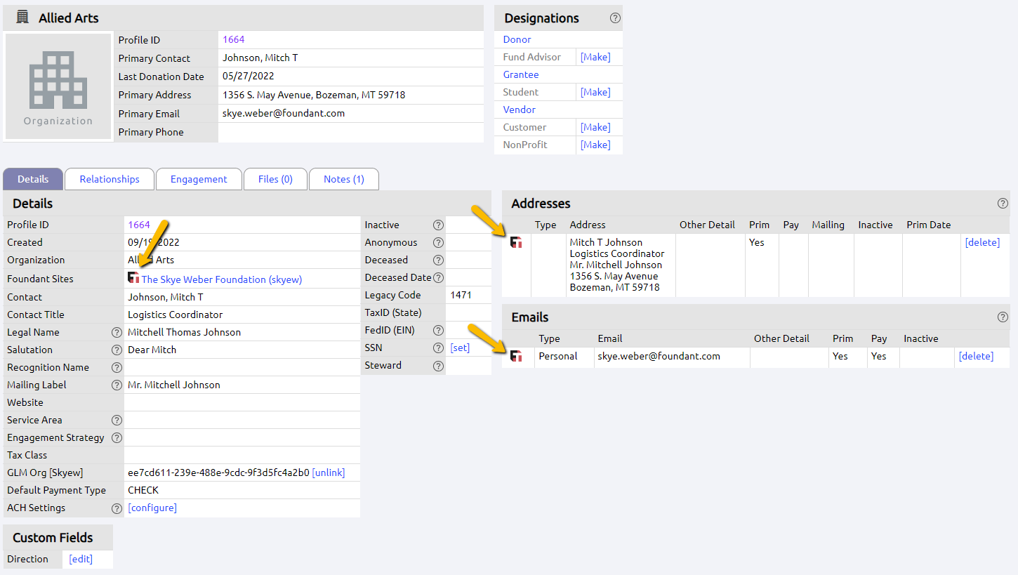 Profile Designations – Foundant Technologies