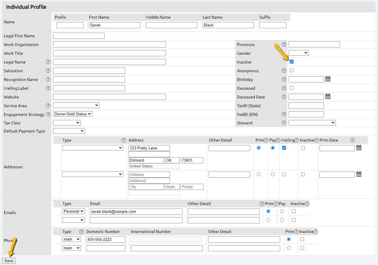 Delete a Profile or Profile Designation – Foundant Technologies