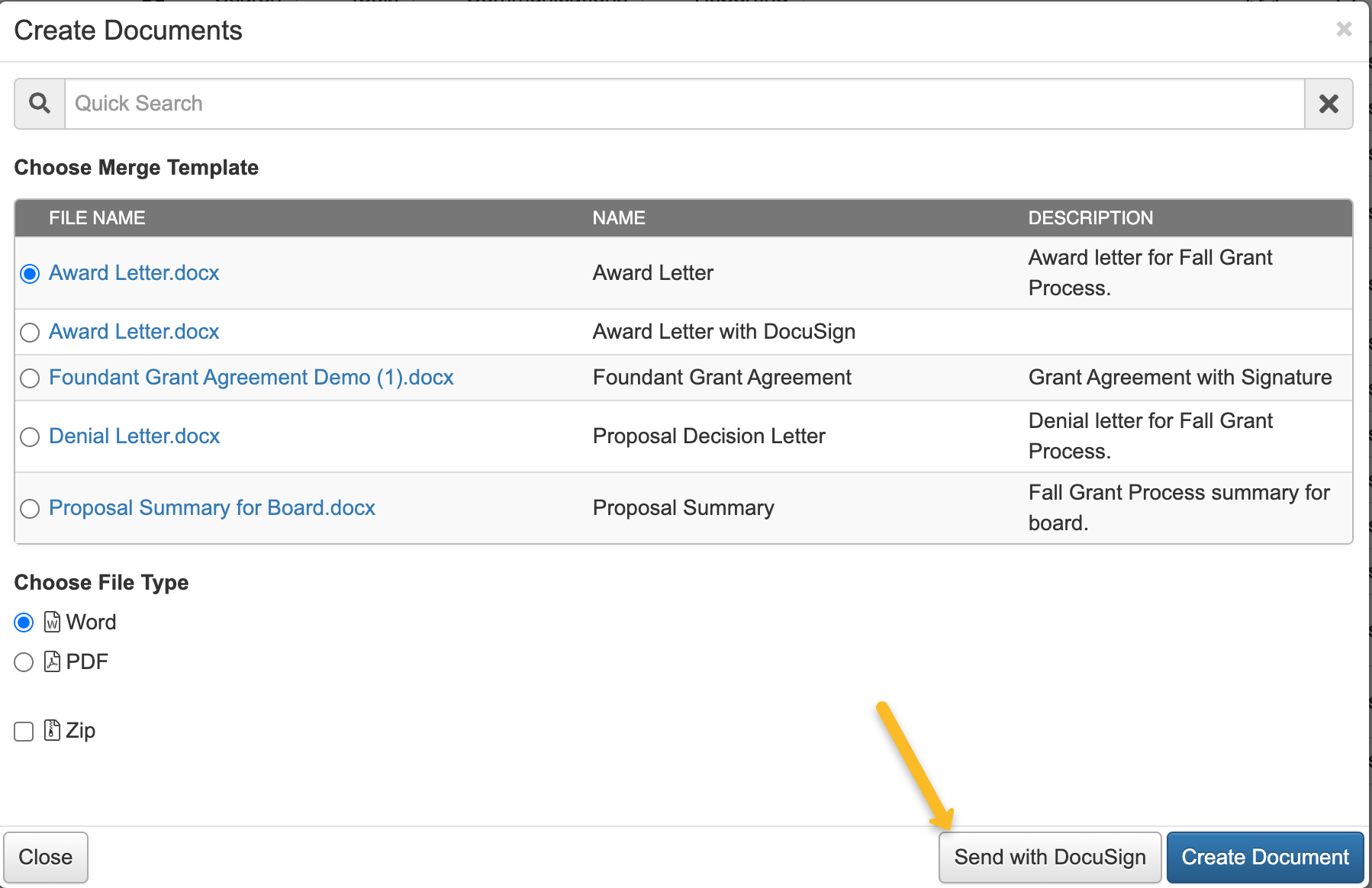 DocuSign Integration – Foundant Technologies
