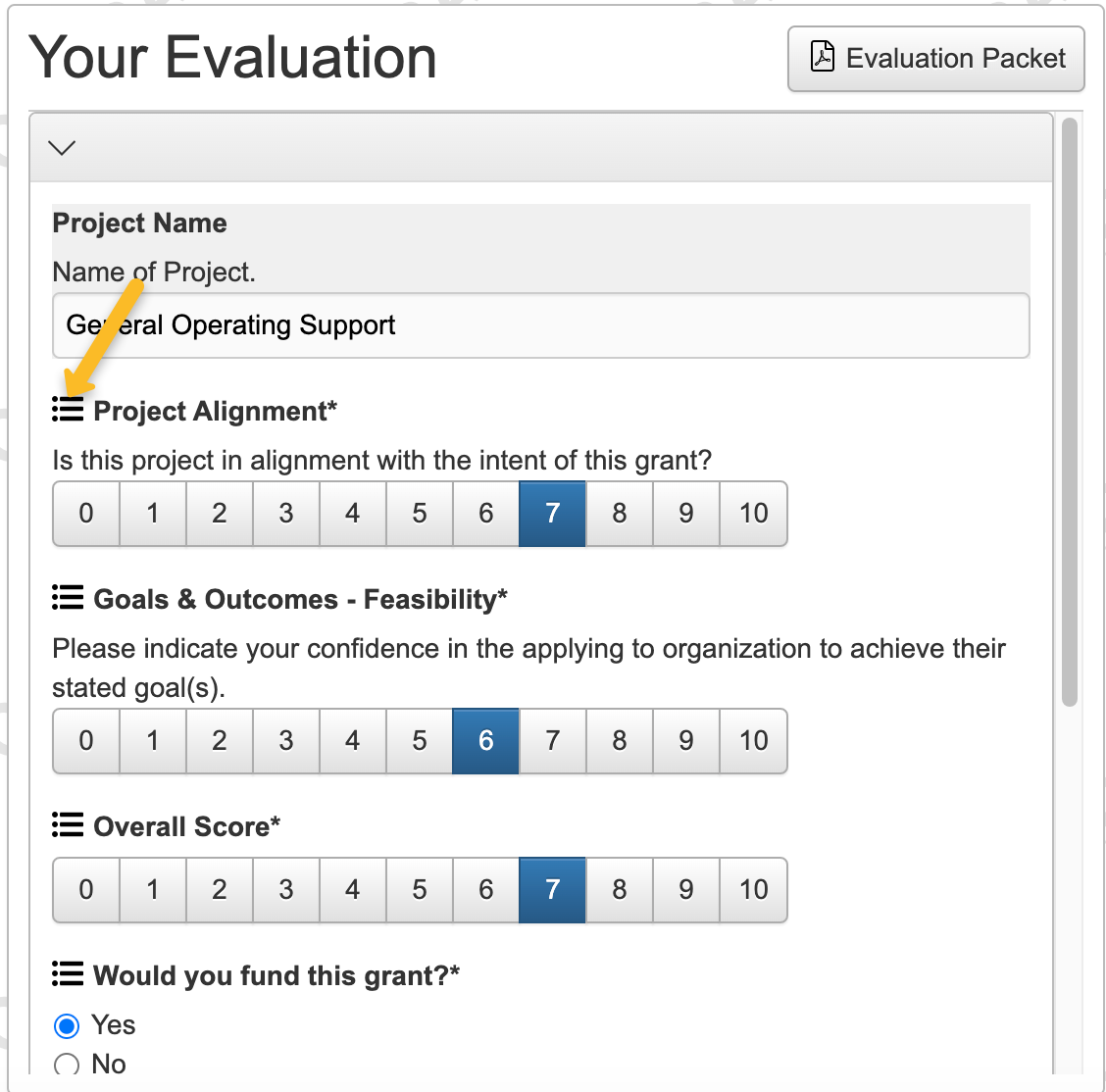 Configure an Evaluation Stage – Foundant Technologies