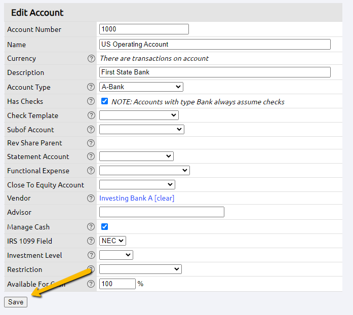 Create, Copy, and Edit an Account – Foundant Technologies