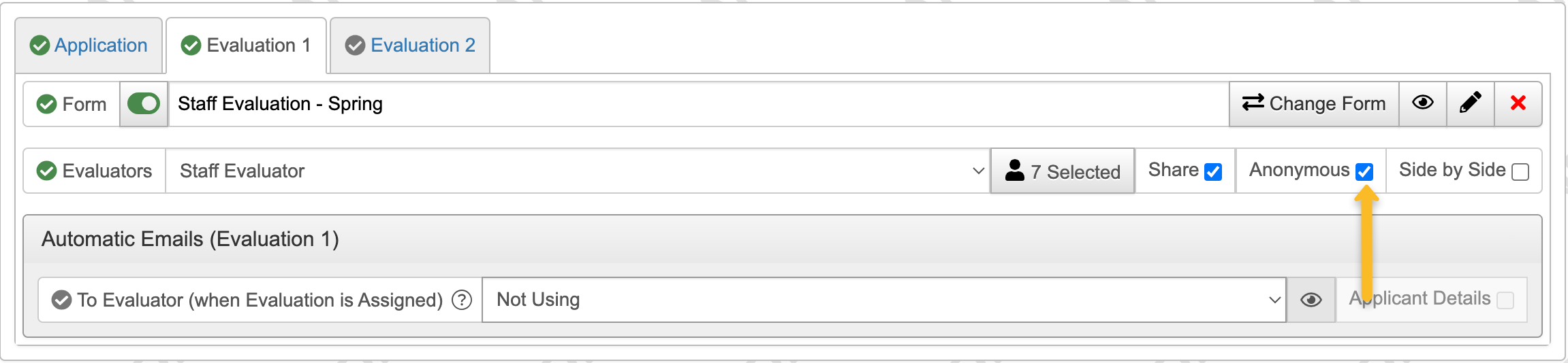 Configure an Evaluation Stage – Foundant Technologies