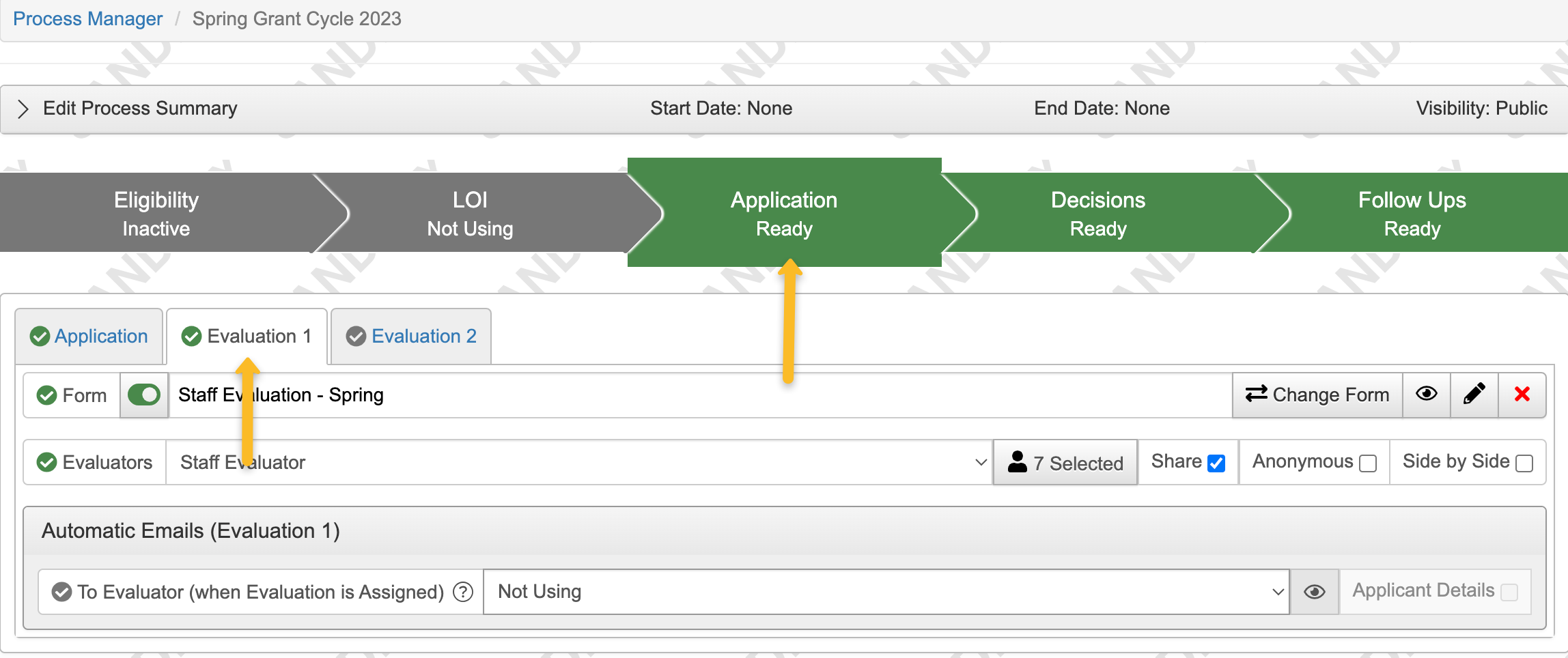 Configure an Evaluation Stage – Foundant Technologies