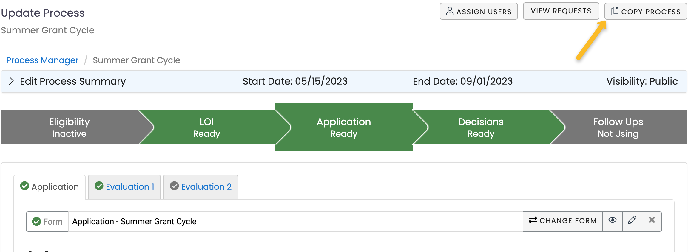 Copy a Process – Foundant Technologies