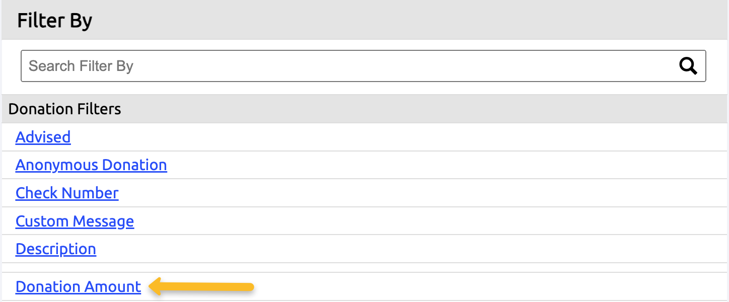 Donors Dashboard – Foundant Technologies