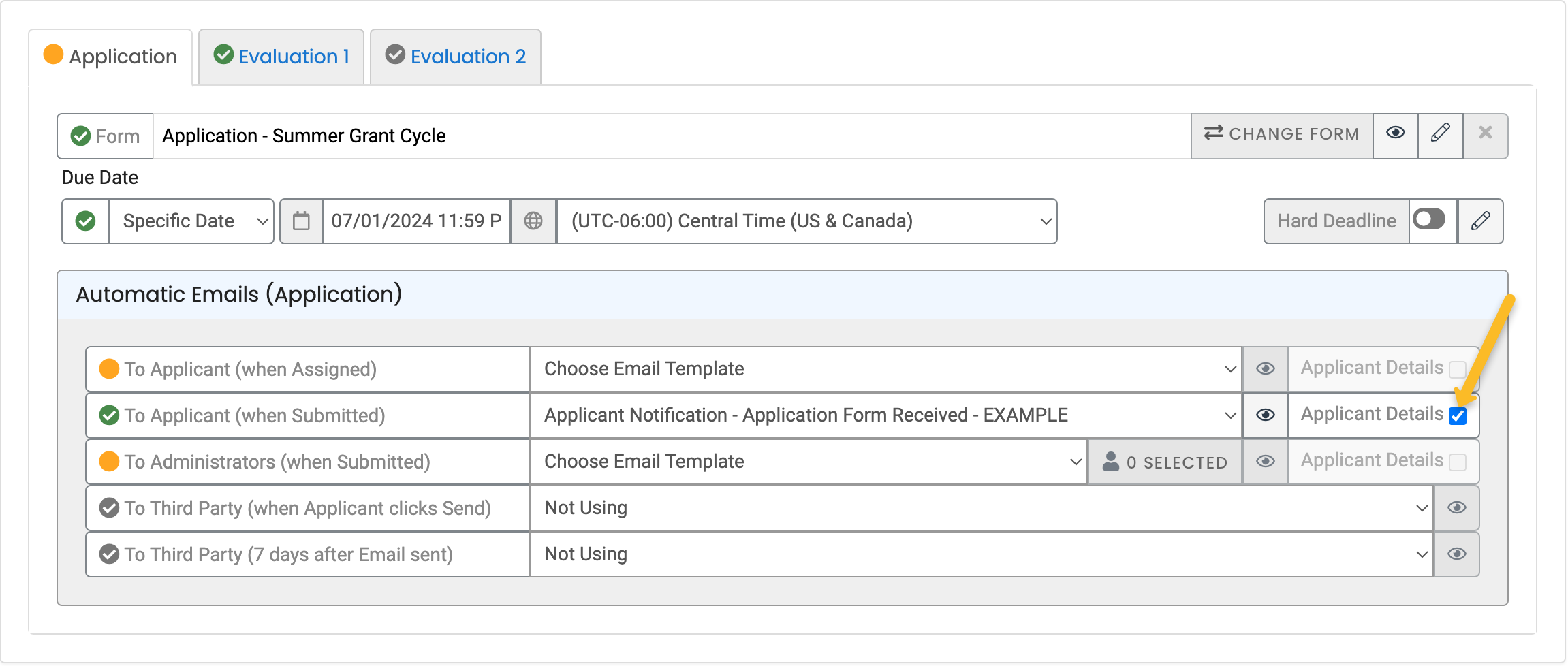 Configure Automatic Emails – Foundant Technologies