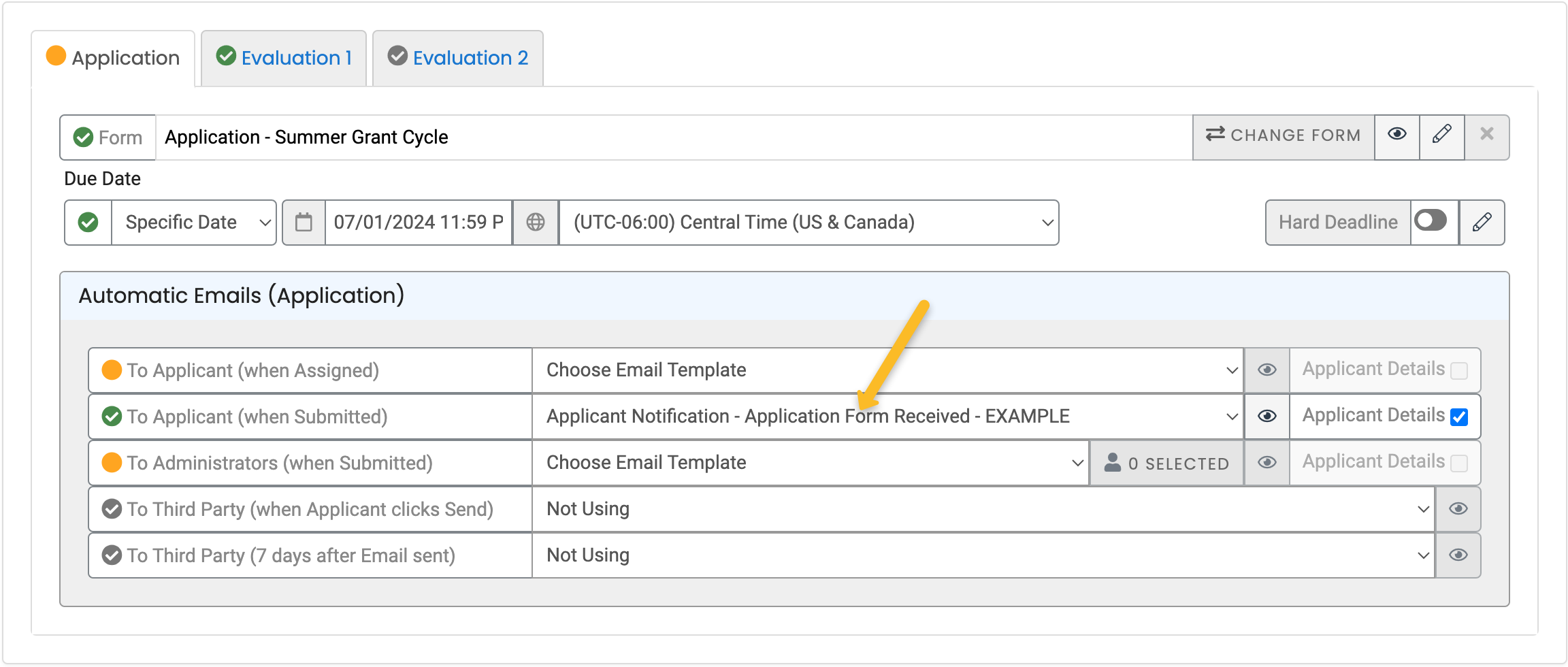Configure Automatic Emails – Foundant Technologies