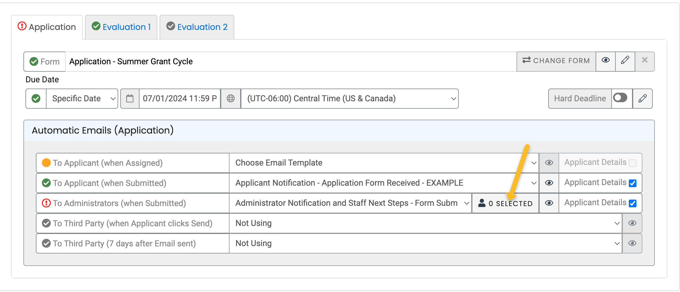 Configure Automatic Emails – Foundant Technologies
