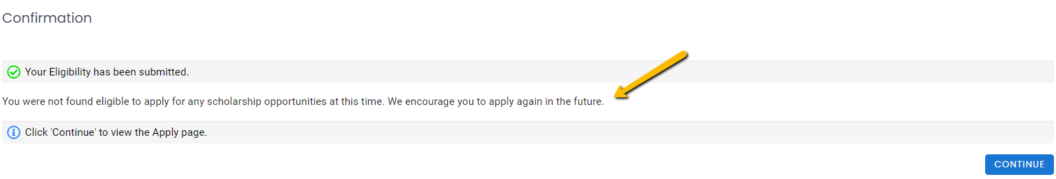 Customize the Eligibility Quiz Failure Message – Foundant Technologies