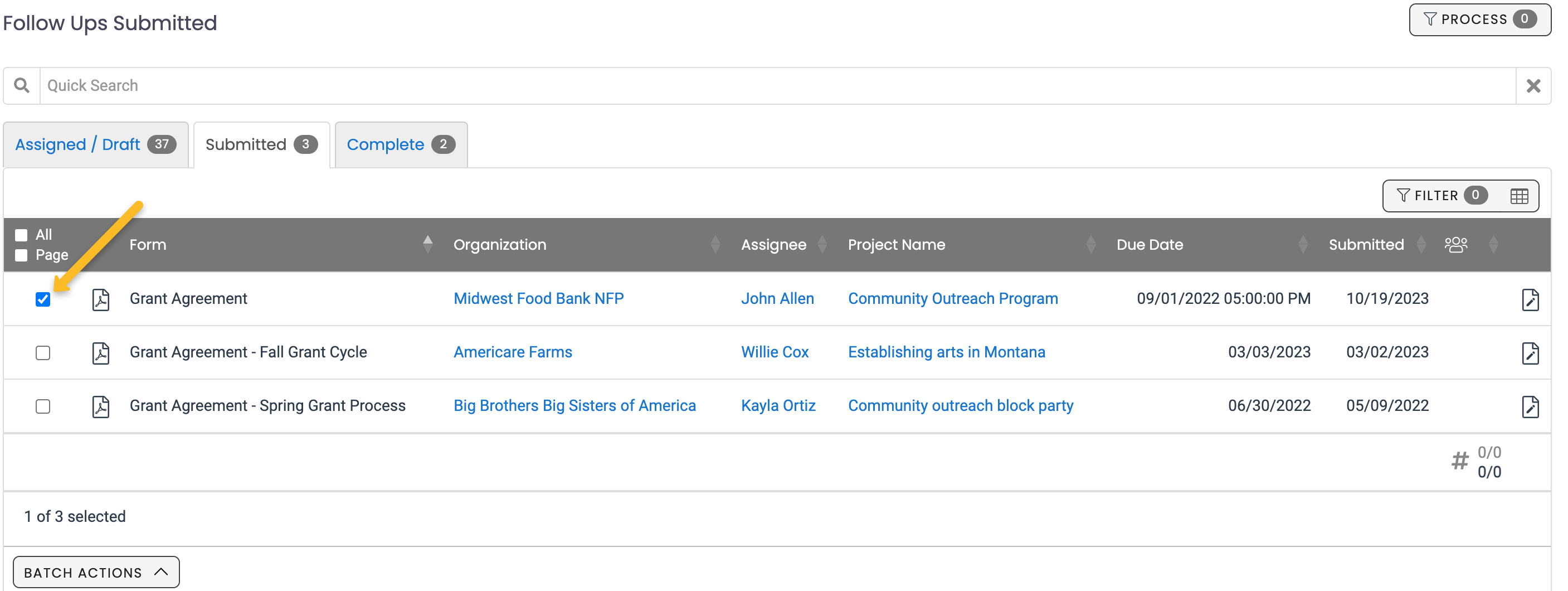 Mark a Follow Up Complete – Foundant Technologies