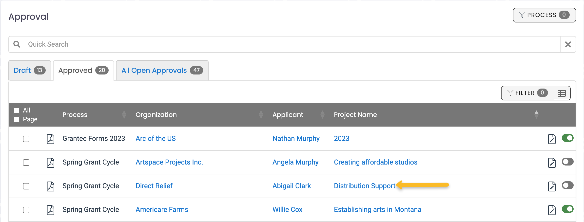 Add Installments to an Approved Request – Foundant Technologies