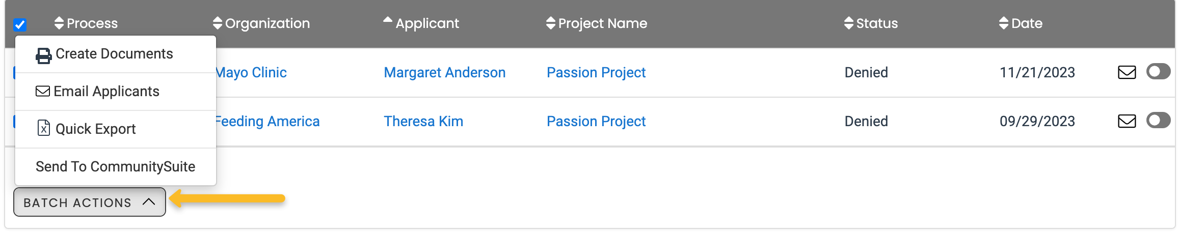 Requests and Decisions Page – Foundant Technologies