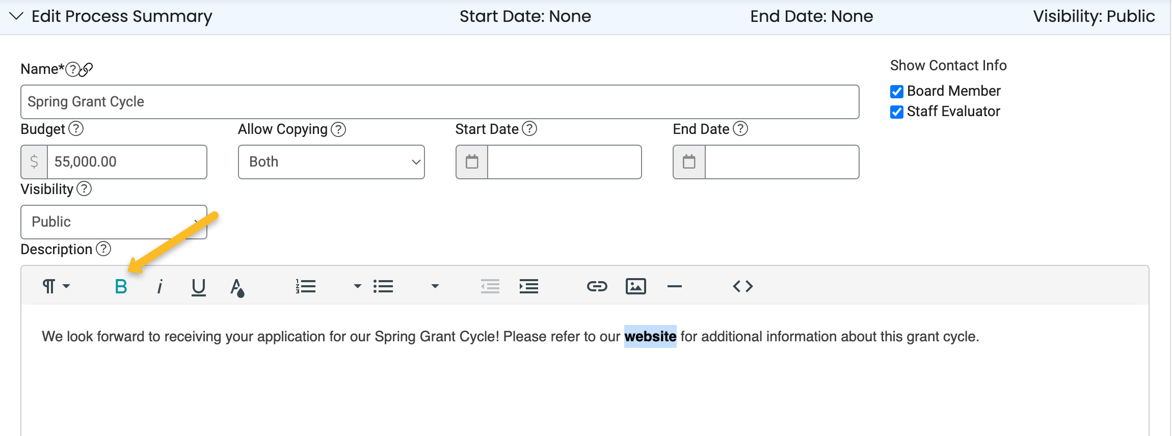 Rich Text Editor – Foundant Technologies