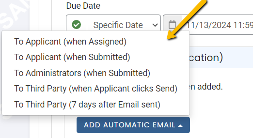 Configure Automatic Emails – Foundant Technologies