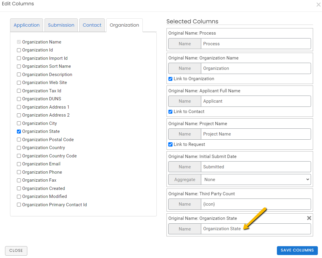 Create Custom Columns – Foundant Technologies