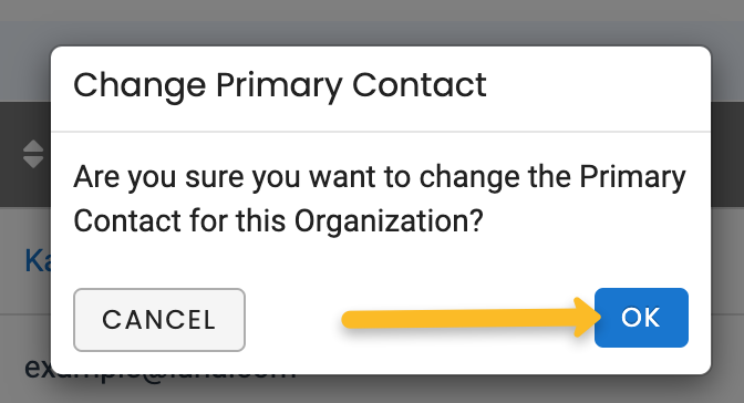Set or Update an Organization's Primary Contact – Foundant Technologies