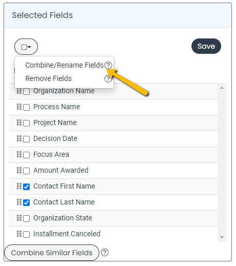Combine or Rename Fields in a Data Set – Foundant Technologies