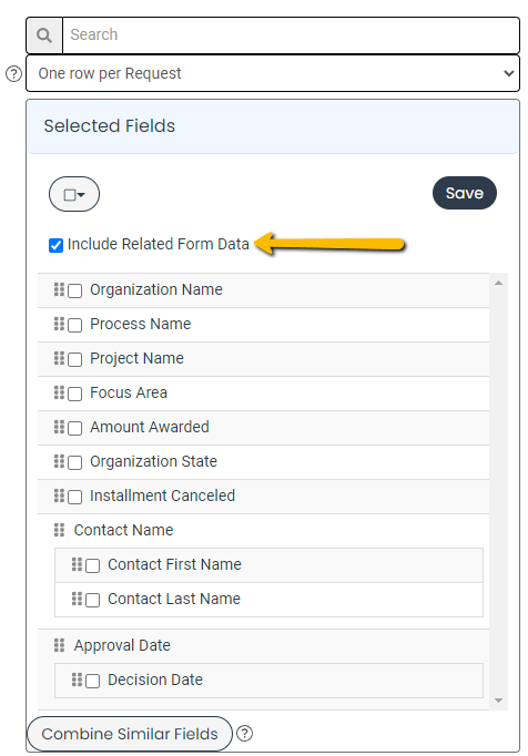 Include Related Form Data in a Data Set – Foundant Technologies