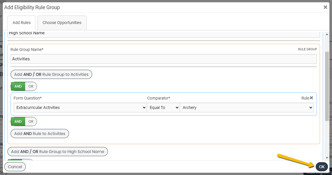 Universal Application: Build Eligibility Rules – Foundant Technologies