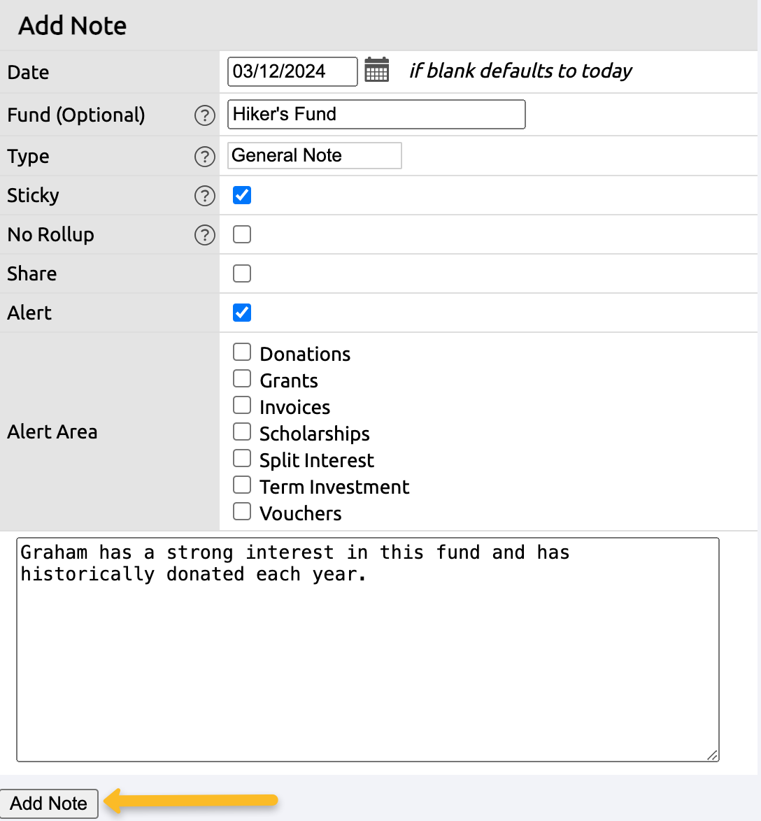 Add and Manage Notes – Foundant Technologies