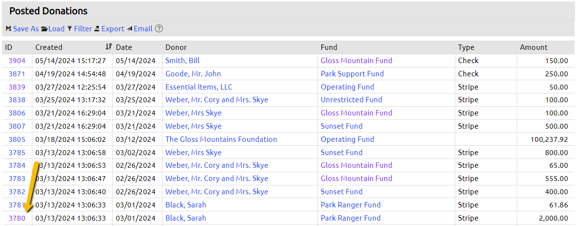 Edit a Donation – Foundant Technologies