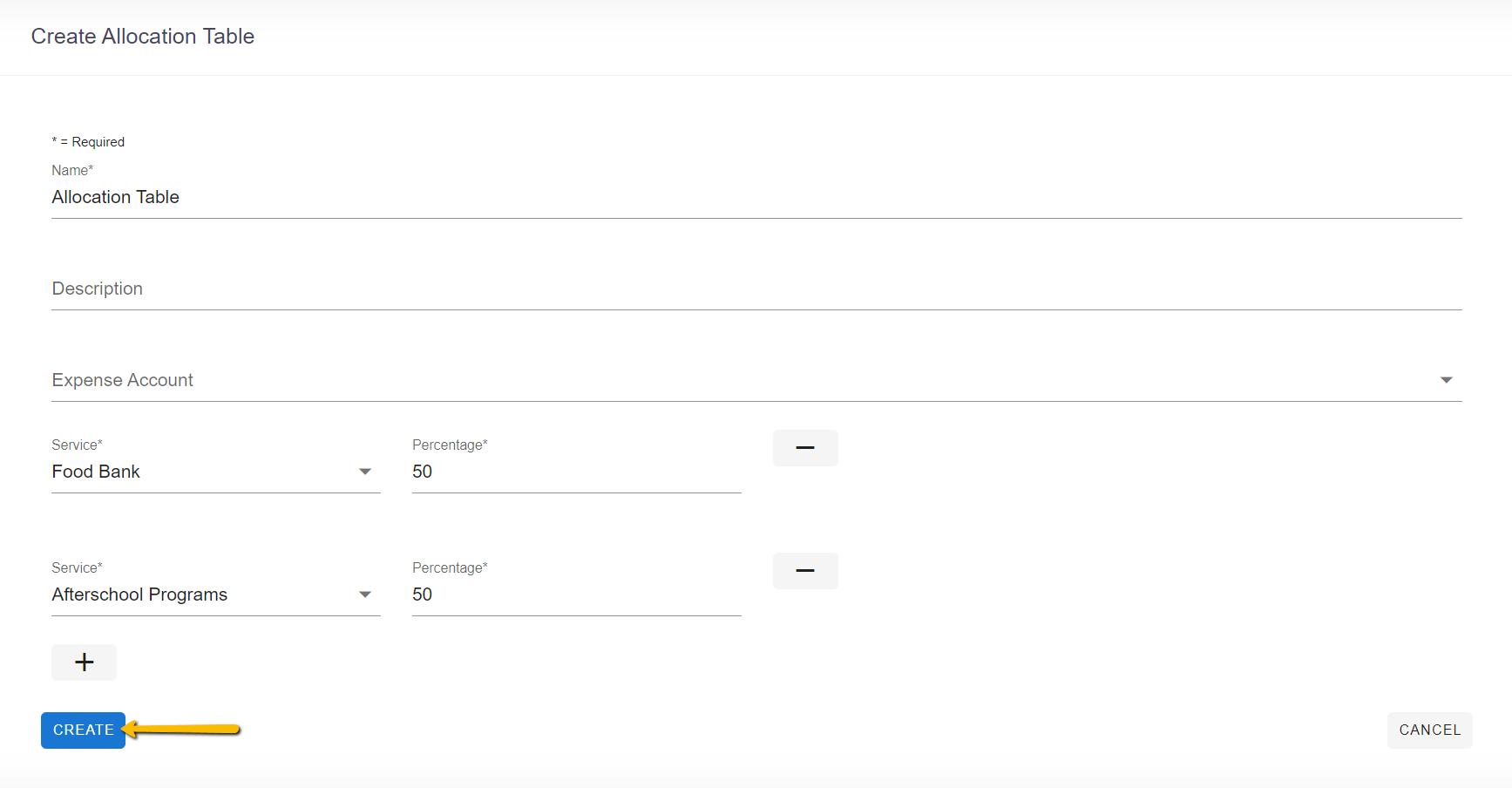 Allocation Tables – Foundant Technologies